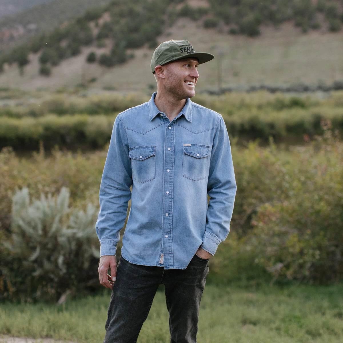 Sendero Logo Hat olive – Where Salt Meets Soul